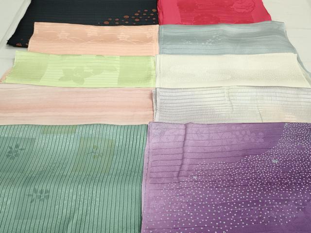 平和屋着物＊夏物　和装小物　帯揚げ10枚　全て正絹　逸品　DAAT0895by