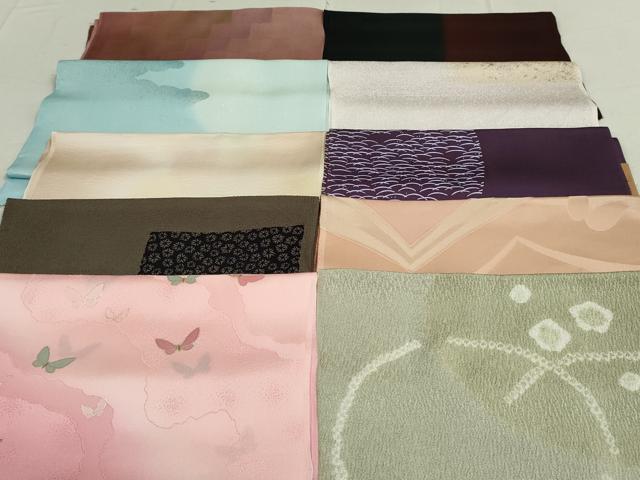 平和屋着物★和装小物　帯揚げ10枚　正絹　逸品　未使用　DAAT0927by