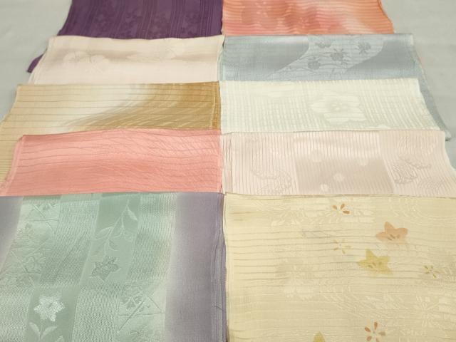 平和屋着物＊夏物　和装小物　帯揚げ10枚　正絹　逸品　DAAT0989by