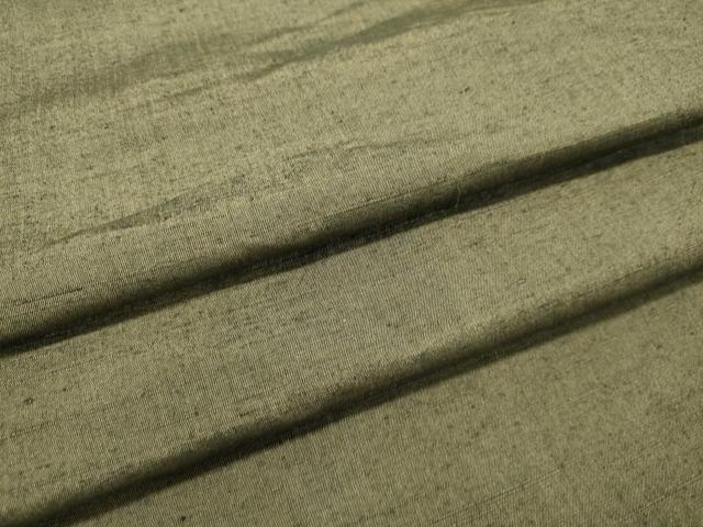 平和屋着物●男性　紬　藍媚茶色　正絹　逸品　DAAT1061tw