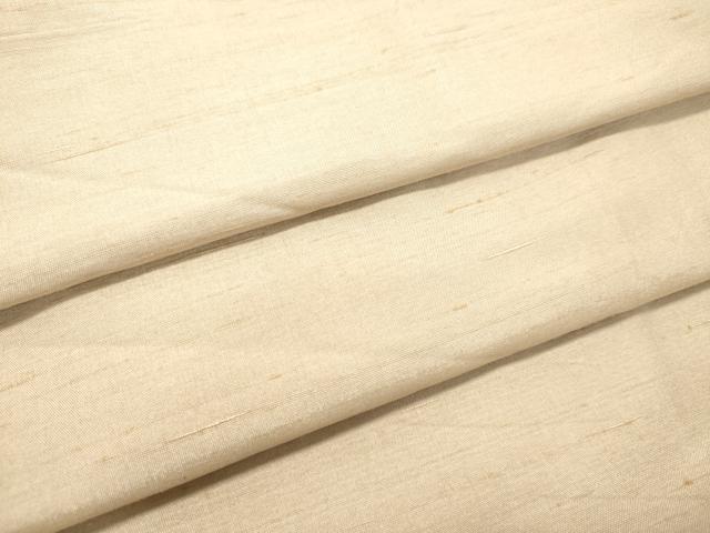 平和屋着物●男性　紬　薄卵色　正絹　逸品　DAAT1140tw