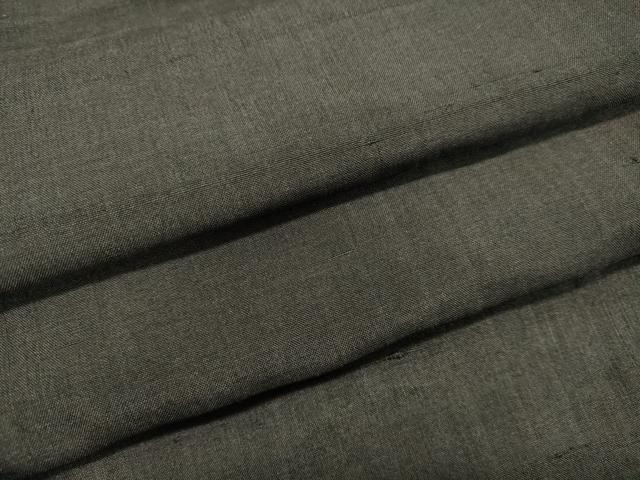 平和屋着物●男性　黒紋付　紬地　正絹　逸品　DAAT1168tw