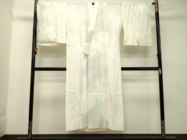 平和屋着物●長襦袢　無双仕立て　貝桶草花地紋　暈し染め　やまと誂製　正絹　逸品　DAAT1180tw