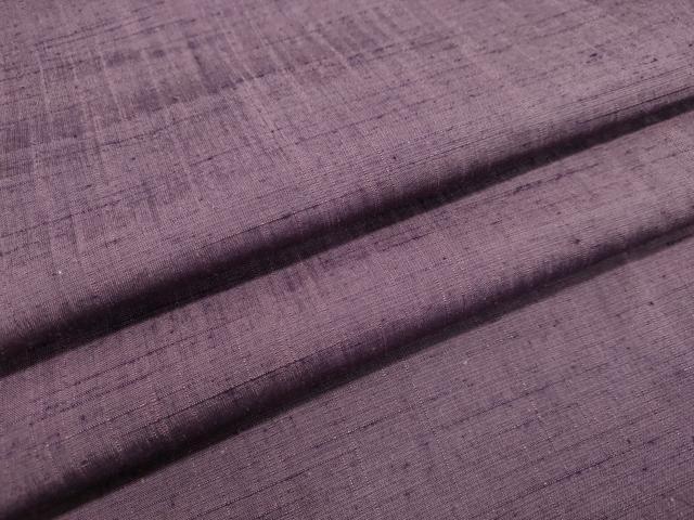 平和屋着物●上質な紬　古代紫色　正絹　逸品　未使用　DAAT1196tw