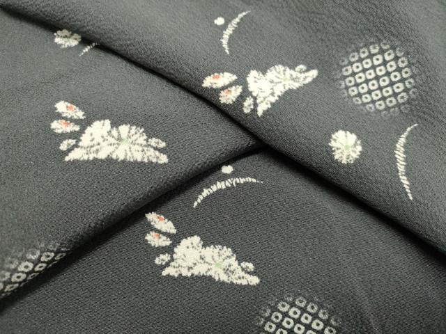 平和屋着物●上質な小紋　飛び兎　正絹　逸品　DAAT1201tw