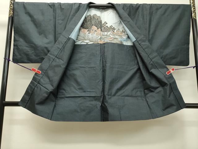 平和屋着物○男性 本場大島紬 アンサンブル 100亀甲 総詰め 正絹 逸品