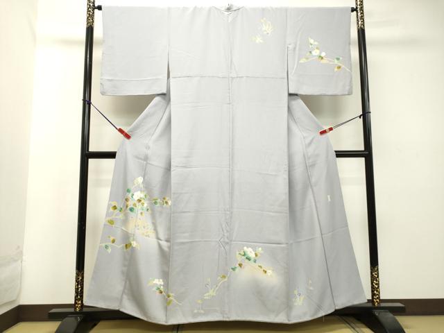 平和屋着物●訪問着　友禅　作家物　枝花文　暈し染め　正絹　逸品　DAAT1209tw