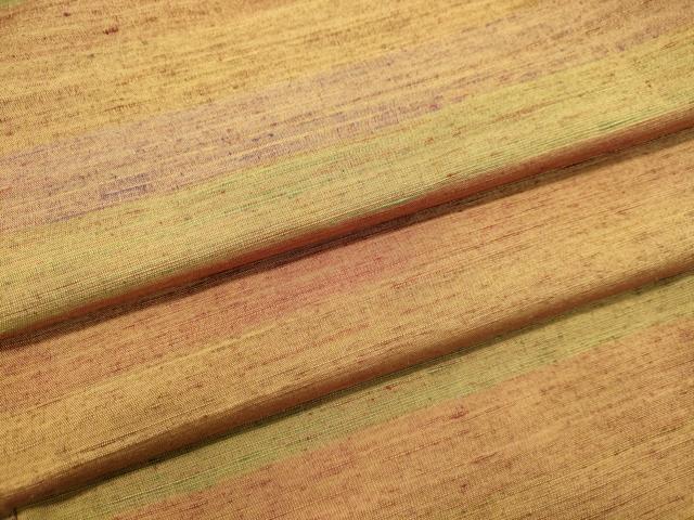 平和屋着物●上質な紬　横段文　正絹　逸品　DAAT1248tw