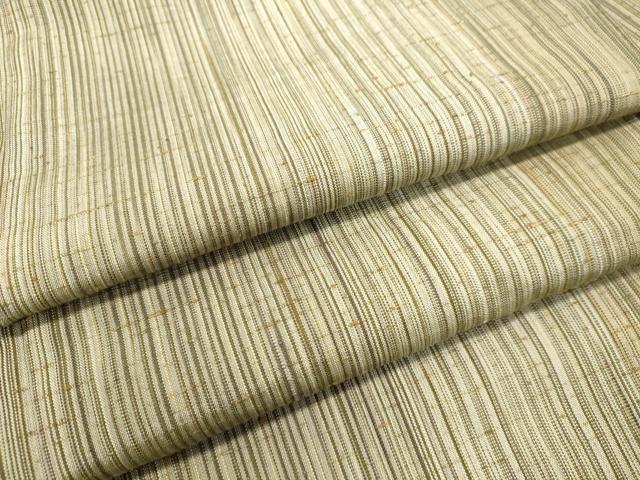 平和屋着物●ぜんまい紬　間道　正絹　逸品　DAAT1262tw