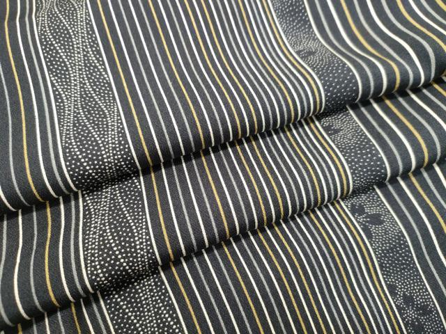 平和屋着物●上質な小紋　間道　正絹　逸品　DAAT1269tw