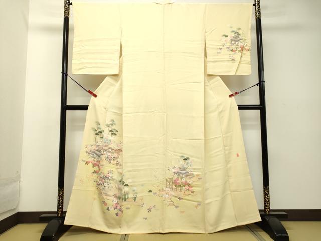 平和屋着物○本加賀友禅作家 和泉 衛知 訪問着 枝花文