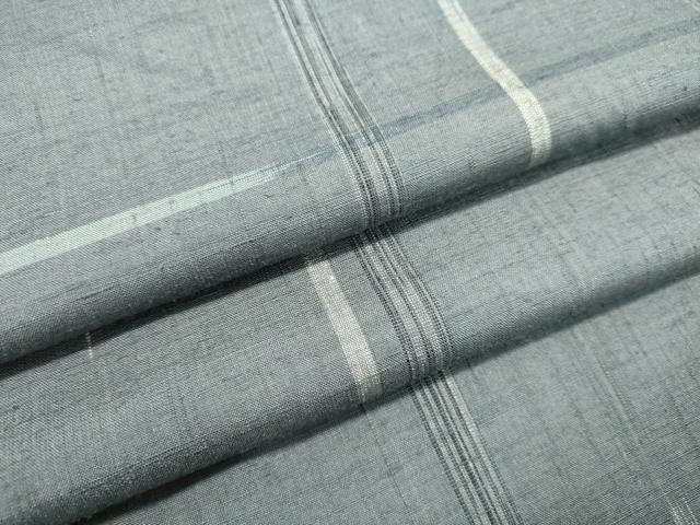 平和屋着物●上質な紬　十字絣文様　正絹　逸品　DAAT1330tw