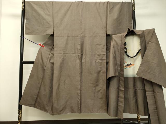 平和屋着物●男性　本場大島紬　アンサンブル　100亀甲　総詰め　正絹　逸品　DAAT1349tw