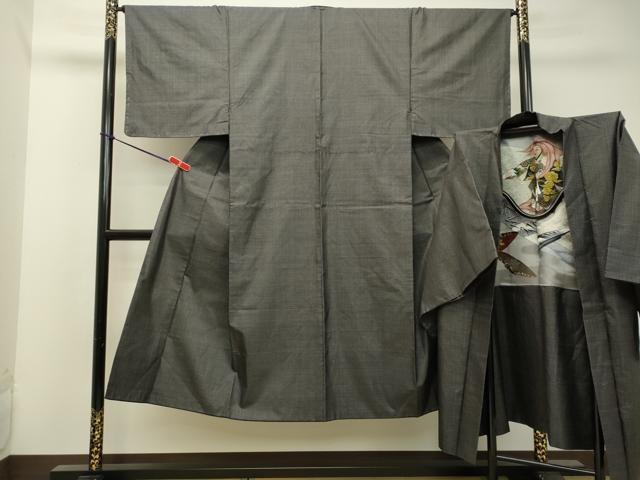 平和屋着物●男性　本場大島紬　アンサンブル　80亀甲　総詰め　正絹　逸品　DAAT1472tw