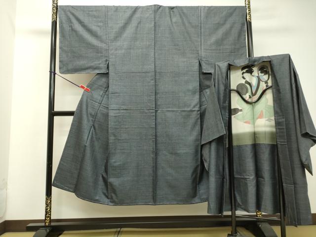 平和屋着物○男性 本場大島紬 アンサンブル 100亀甲 総詰め 川田春廣作