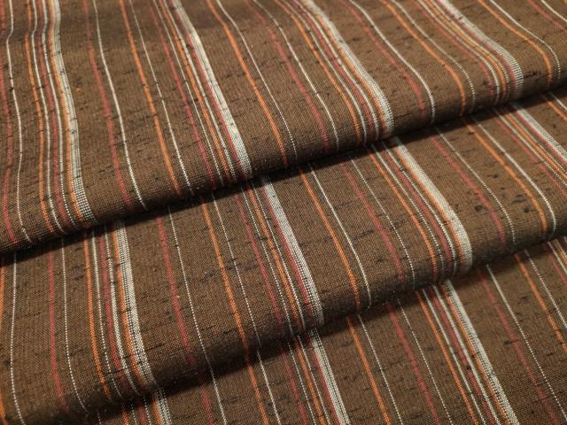 平和屋着物●上質な紬　間道　正絹　逸品　未使用　DAAT1503tw