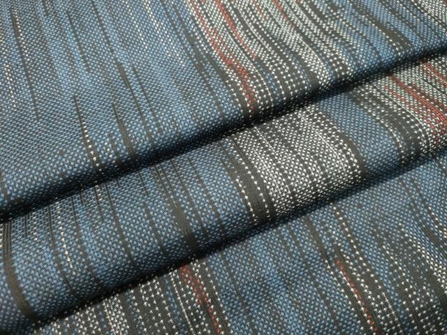 平和屋着物●本場大島紬　7マルキ　抽象文様　正絹　逸品　未使用　DAAT1508tw