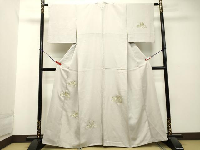 平和屋着物●訪問着　総刺繍　草花文　金銀糸　正絹　逸品　DAAT1512tw