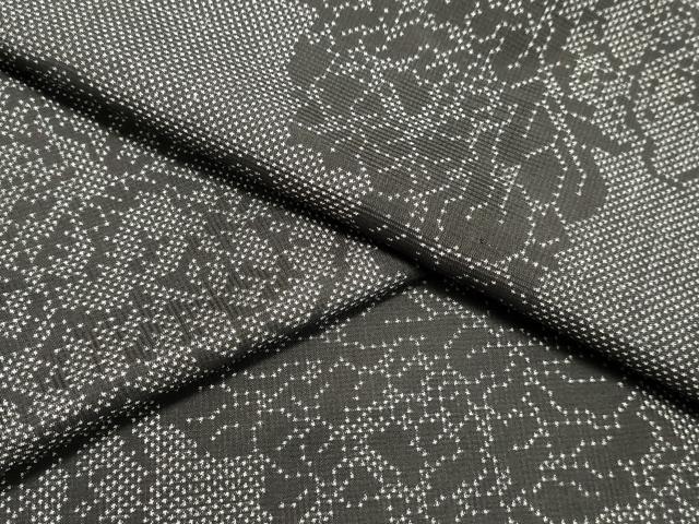 平和屋着物●本場大島紬　7マルキ　舞花文　正絹　逸品　未使用　DAAT1519tw