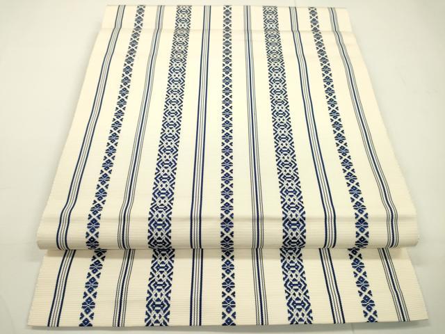 平和屋着物●本場筑前博多織　八寸名古屋帯　献上　正絹　逸品　未使用　DAAT3451fe