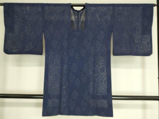 平和屋着物▽道行コート　スリーシーズン　春夏秋　塵除け　樹林文　紗　銀糸　DAAT9160az