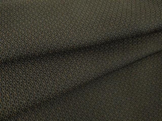 平和屋着物▽男性　お召　単衣　変わり縞　正絹　逸品　DAAT9394az