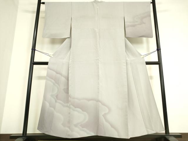 平和屋着物▽訪問着　単衣　雲霞文　暈し染め　正絹　逸品　DAAT9645az