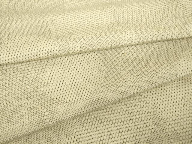 平和屋着物▽本塩沢　単衣　雪輪重ね文　110亀甲　正絹　逸品　DAAT9670az