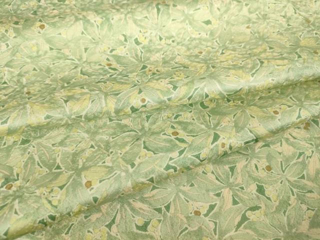 平和屋着物▽上質な小紋　単衣　草花文　金彩　正絹　逸品　DAAT9672az