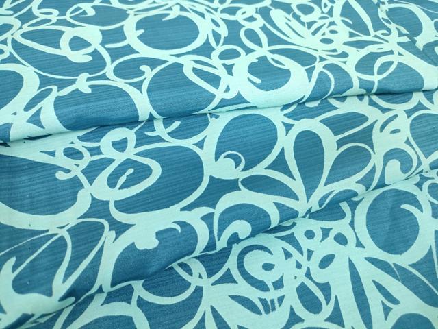 平和屋着物▽小紋　単衣　幾何学文　未使用　DAAT9726az