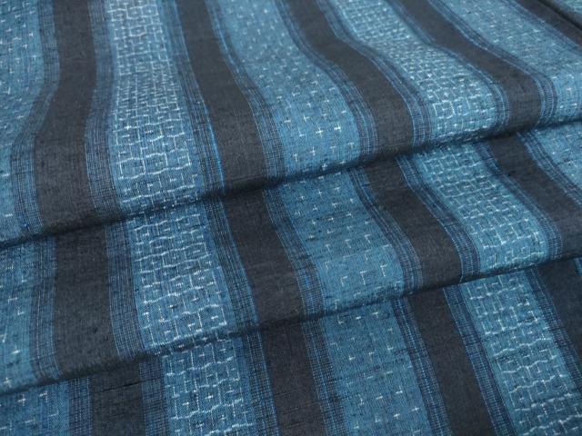 平和屋着物▽上質な紬　単衣　間道　ゑり善扱い　正絹　逸品　DAAT9741az