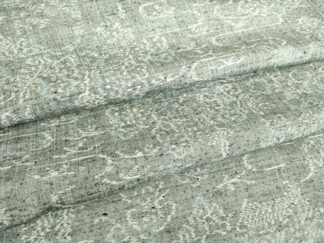 平和屋着物▽上質な紬　単衣　風景文　正絹　逸品　DAAT9864az