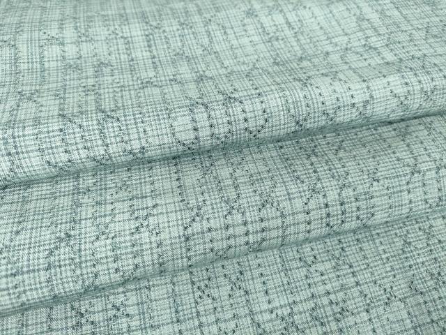 平和屋着物▽上質な紬　単衣　網目文　正絹　逸品　DAAT9911az