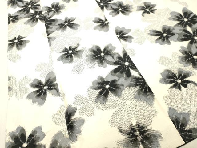 平和屋着物○上質な紬 舞花文 正絹 逸品 DAAU0555tw