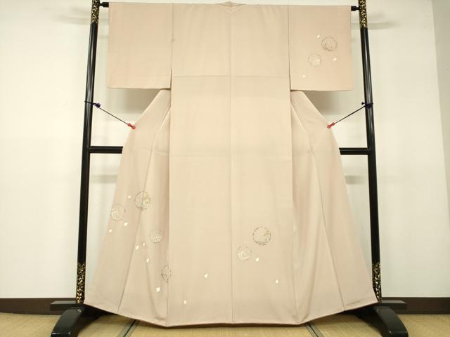 平和屋着物●訪問着　立波丸文　千鳥　金彩　正絹　逸品　DAAU0681tw