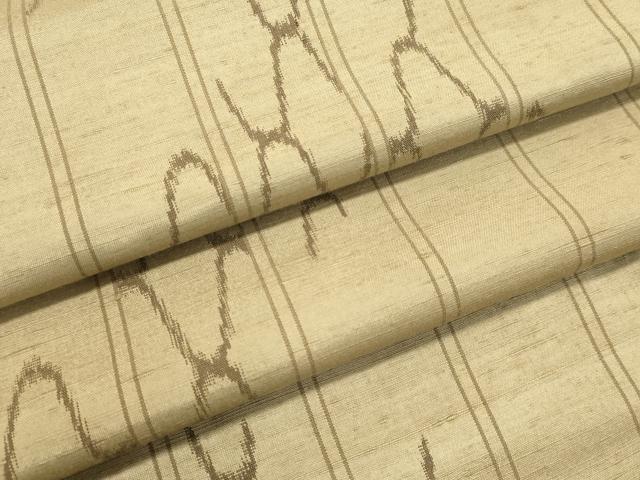 平和屋着物●上質な紬　抽象間道　正絹　逸品　DAAU0688tw