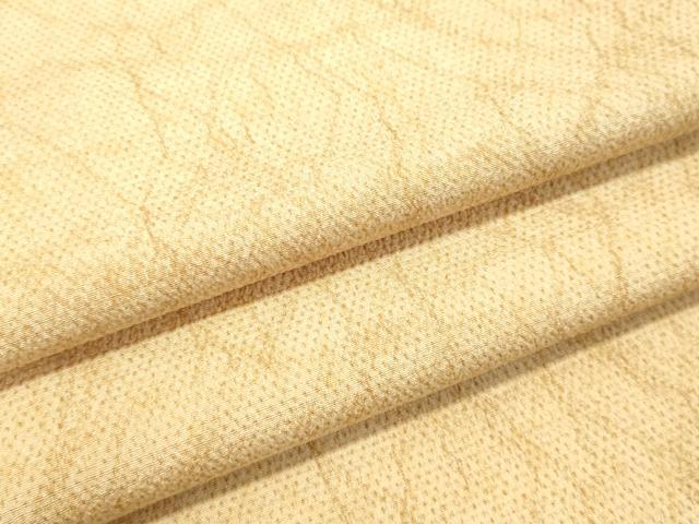 平和屋着物●白鷹お召　蚊絣　霞文　鬼しぼ縮緬　正絹　逸品　DAAU0690tw