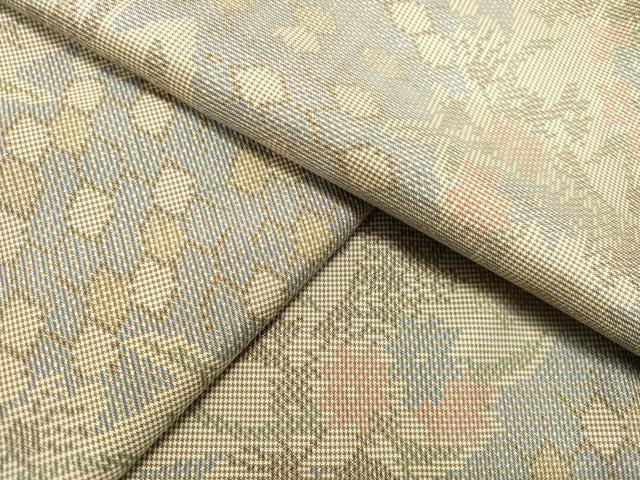 平和屋着物●本場大島紬　7マルキ　吉祥草花文　正絹　逸品　未使用　DAAU0722tw