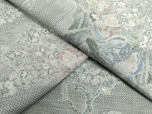 平和屋着物●本場大島紬　7マルキ　総絣　女人枝葉文　正絹　逸品　DAAU0748tw