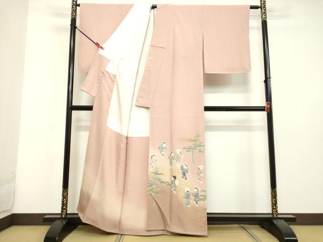 平和屋着物○十日町友禅作家 関口遼一 色留袖 童子笠松文 暈し