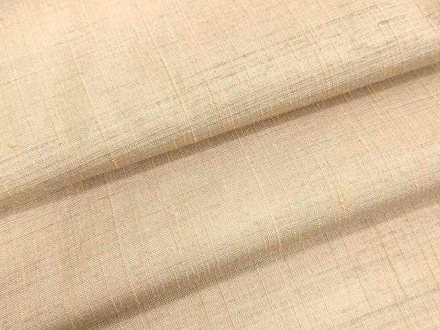 平和屋着物●上質な紬　白茶色　正絹　逸品　DAAU0754tw