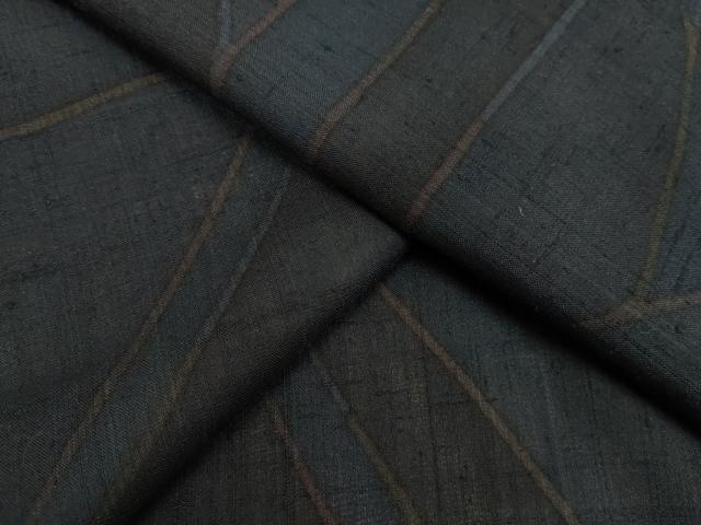 平和屋着物●上質な紬　抽象文様　正絹　逸品　DAAU0767tw