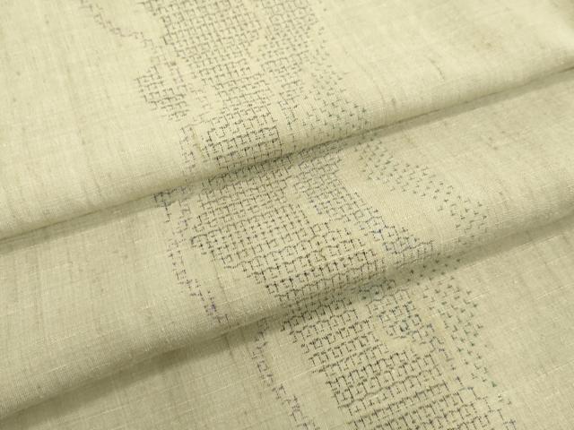 平和屋着物●結城紬　80亀甲　間道　やまと誂製　正絹　逸品　DAAU0795tw