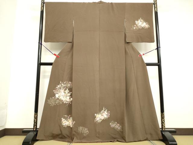 平和屋着物●訪問着　花鳥文　金彩　正絹　逸品　DAAU0889tw