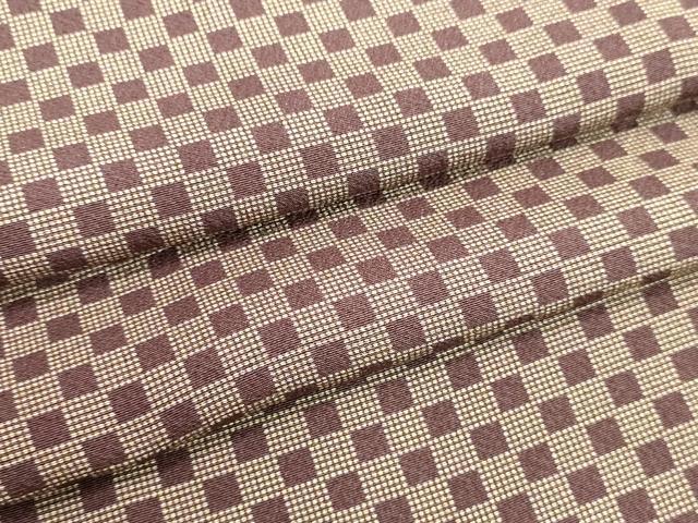 平和屋着物●江戸小紋　角通し　市松文様　正絹　逸品　DAAU0893tw