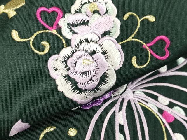 平和屋着物●女性　行灯袴　総刺繍　草花文　虫襖色　金銀糸　卒業式　洗える着物　未使用　DAAU0915tw 平和屋着物○女性 行灯袴 総刺繍 草花文 虫襖色 金銀糸 卒業式 洗える