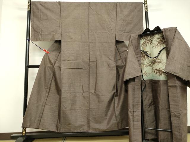平和屋着物●男性　本場大島紬　アンサンブル　亀甲柄　正絹　逸品　DAAU0928tw