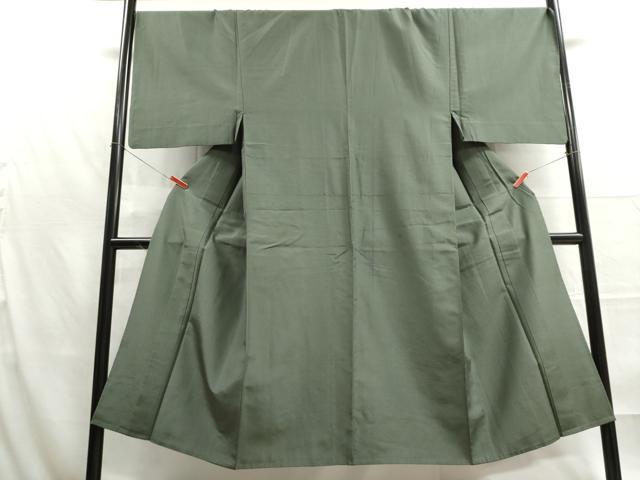 平和屋着物▽男性　紬　単衣　市松文様　正絹　逸品　DAAU2631ud