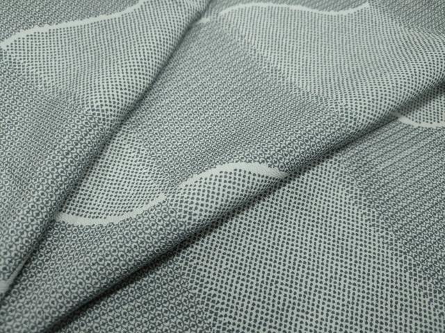 平和屋着物▽小紋　単衣　変わり格子文　洗える着物　DAAU2720ud