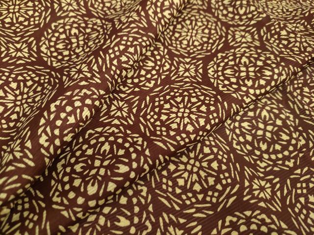 平和屋着物＊夏物　洗える最高級着物　＜英＞はなぶさ謹製　小紋　絽　洋花文　洗える着物　DAAU2914ud